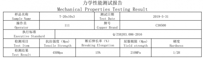 Copper U Shaped Brass Channel Section and Copper C Channel Sizes