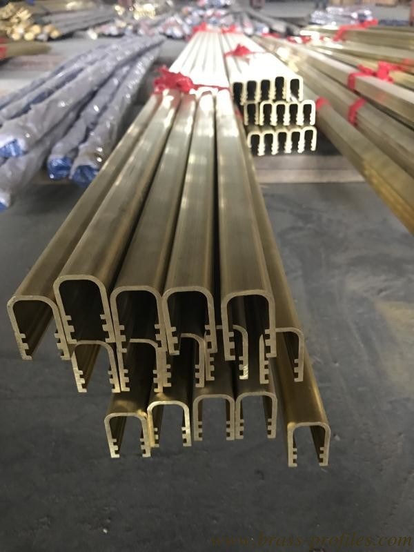 12INCH Copper Alloy U Shape and Brass Extrusion U Channel for Decoration