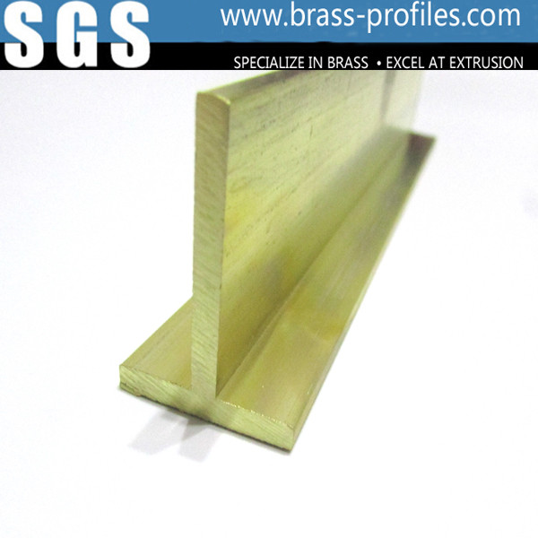 Solid T Shape Sheet Brass Extrusion T Moulding Bar
