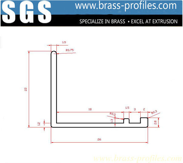Solid Brass Single Post L Sections Aging Copper L Corner Framing